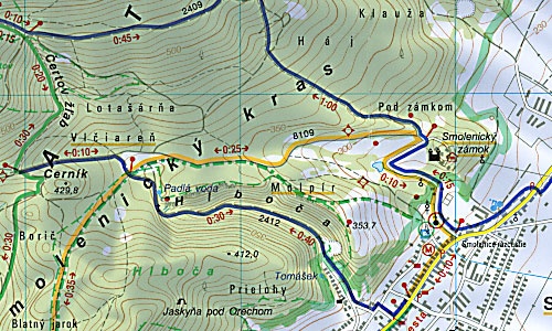 11 Małe Karpaty północ (Malé Karpaty sever). Mapa turystyczna 1:25 000 ...